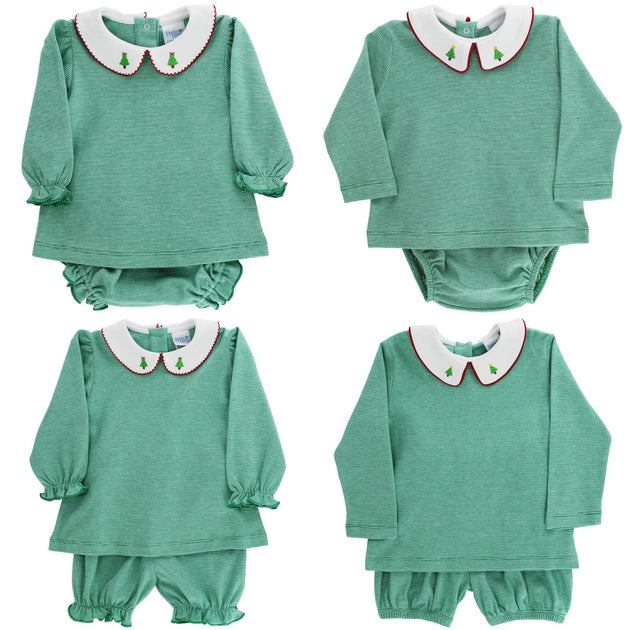 Christmas Trees - Girls Diaper Cover Set – Bailey Boys